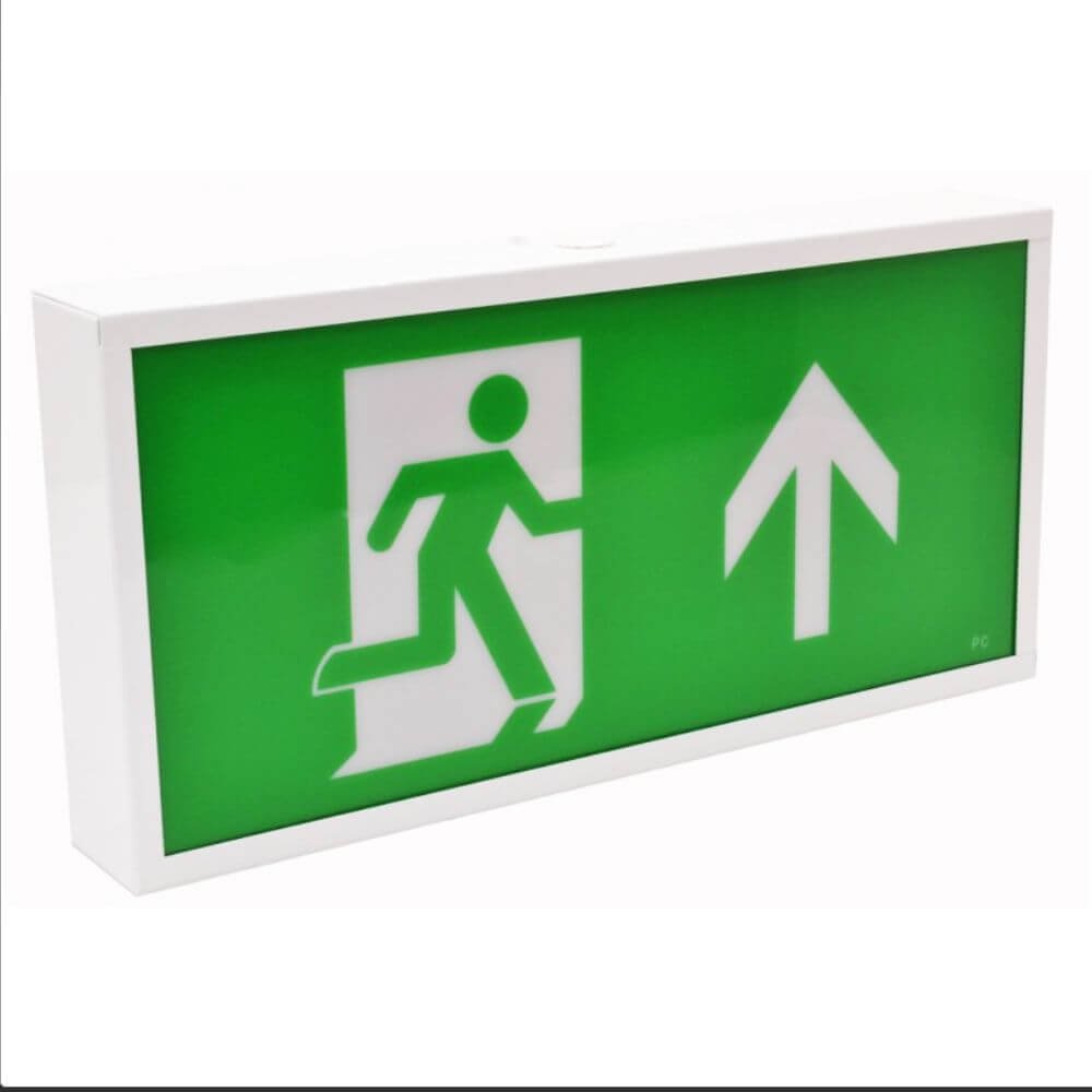Maintained / Non Maintained LED Emergency Exit Box – Shop Fire Safety