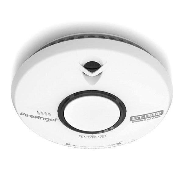Fire Angel ST-622T 10 Year Thermoptek Battery Powered Smoke Alarm ...